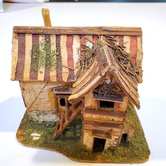 Accents | Hobbit House Fairy Garden Cottage Handmade Rustic Wooden ...